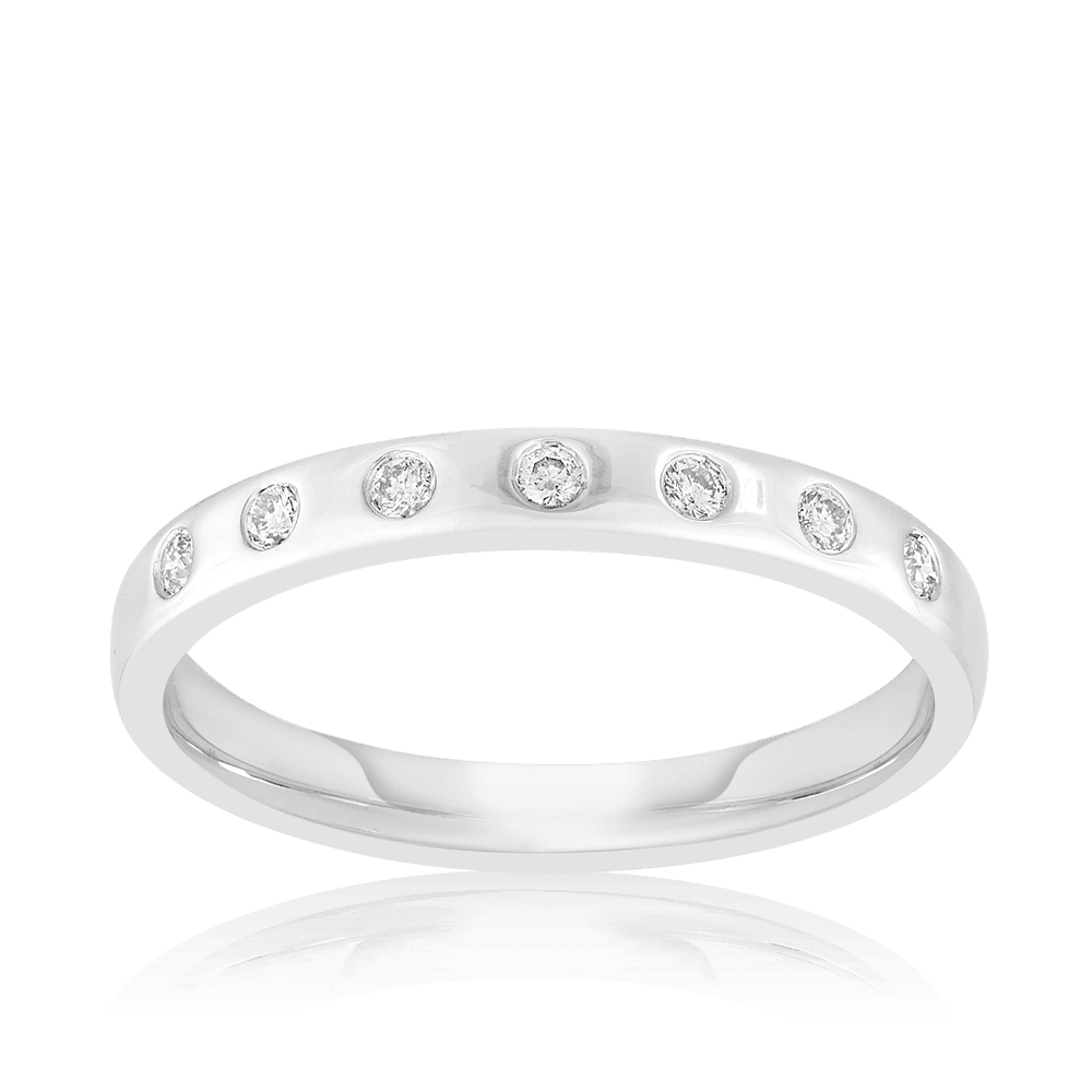 Diamond Wedding Anniversary Band In 9ct White Gold diamond-wedding-anniversary-band-in-9ct-white-gold