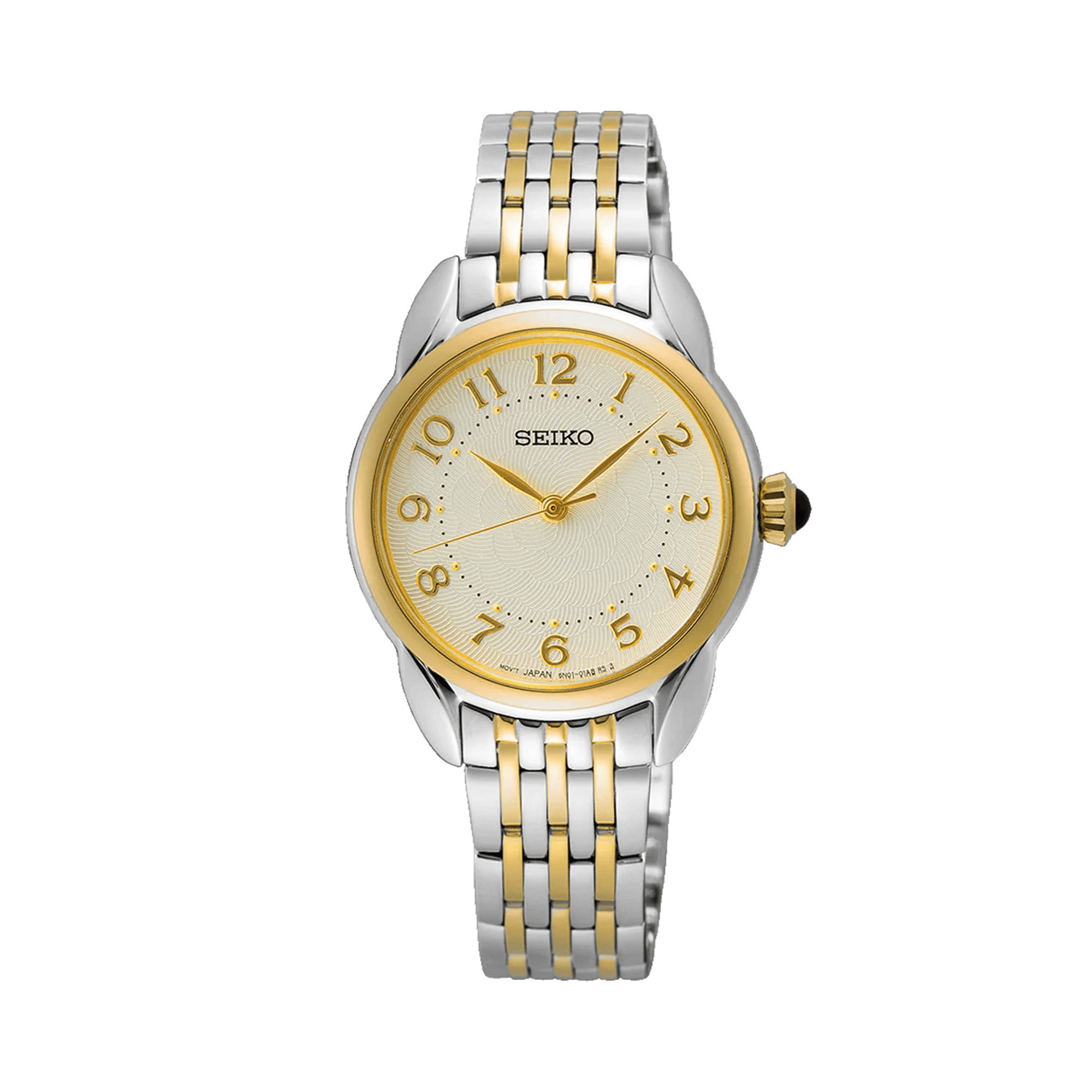 Seiko Caprice Women's 28.70mm Stainless Steel & Yellow IP Quartz Watch