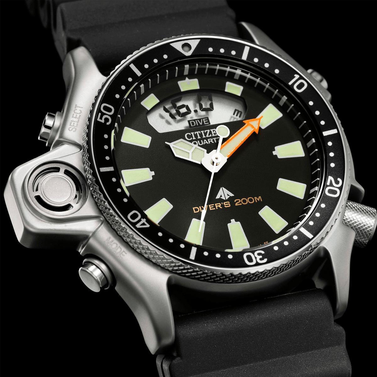 Citizen Promaster Men's 51mm Stainless Steel Analogue Digital Watch JP2000-08E