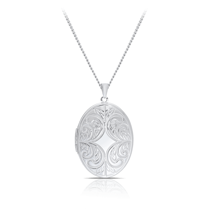 Locket Necklaces - Heart, Oval, Diamond & More | Engraving Available