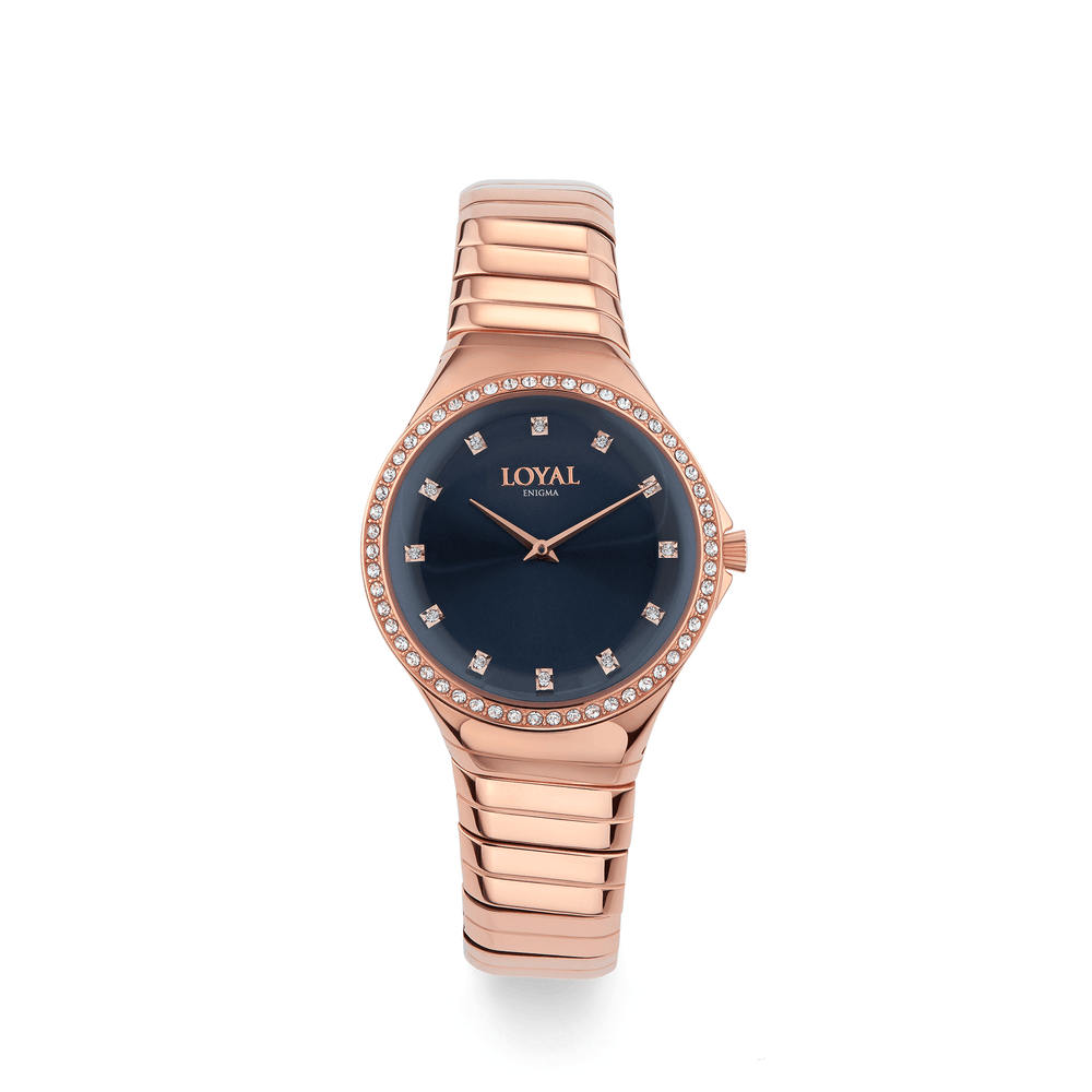 Loyal Enigma Womens 33mm Rose PVD Quartz Watch