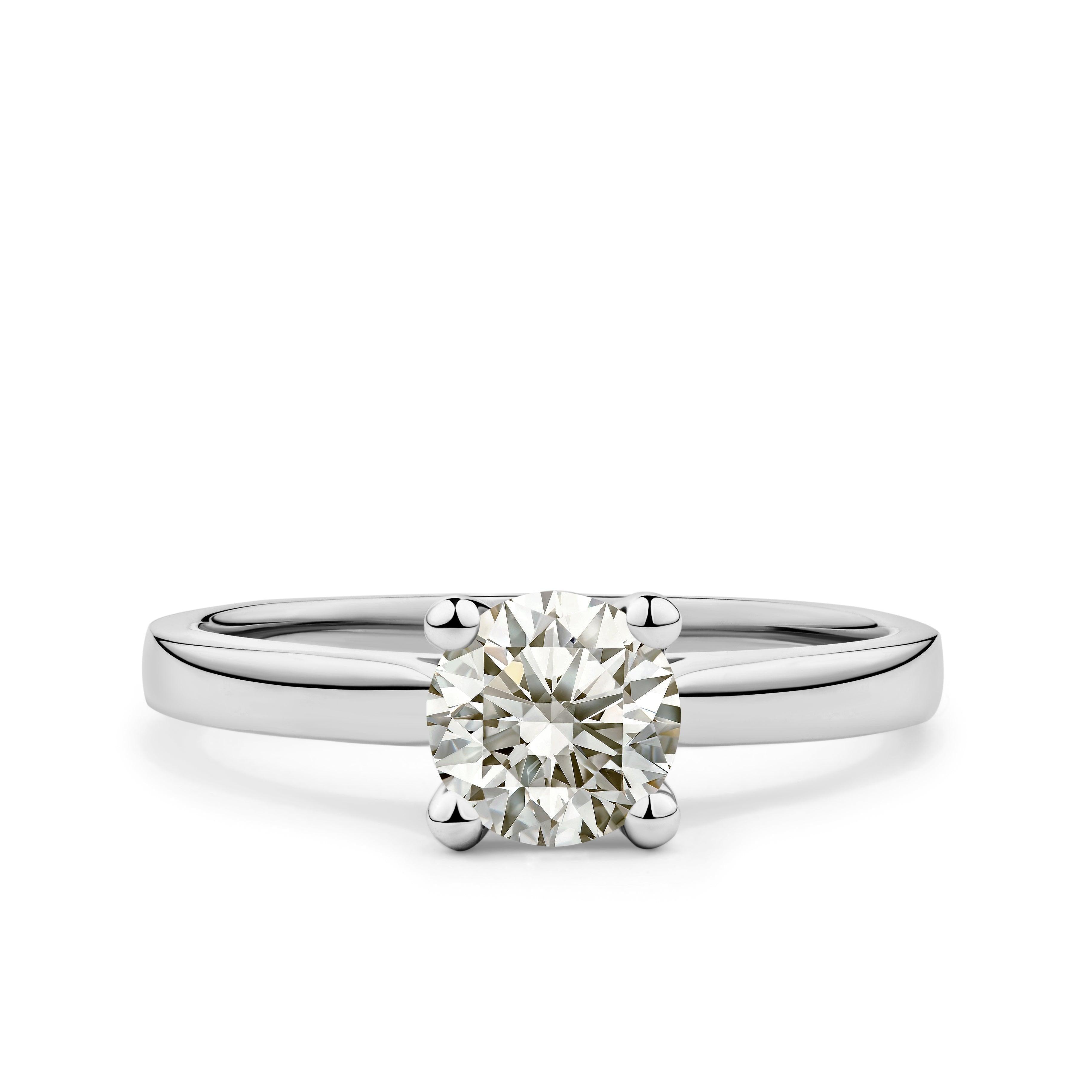 Rendition 1ct Diamond Solitaire Engagement Ring in 9ct White Gold
